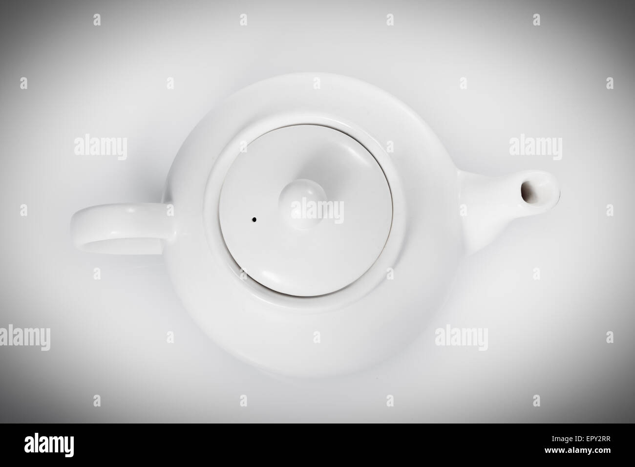 top view teapot isolated on a white background Stock Photo - Alamy