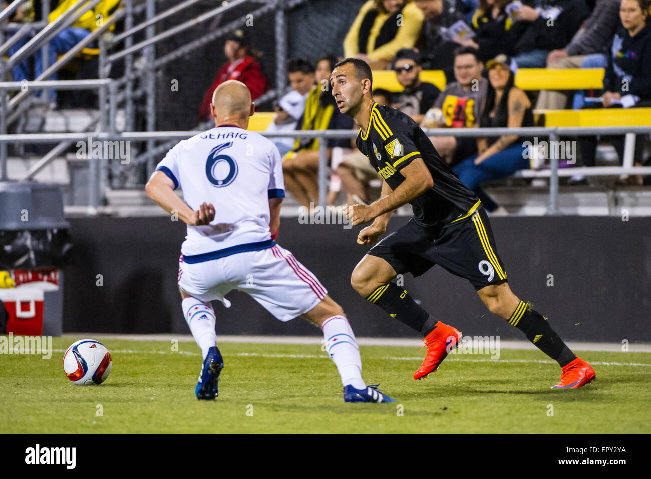 Columbus, Ohio, USA. 22nd May, 2015. Columbus Crew SC forward Justin ...