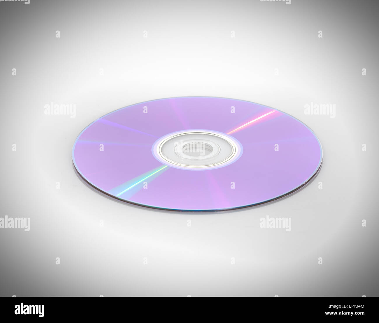 single dvd isolated on a white background Stock Photo - Alamy
