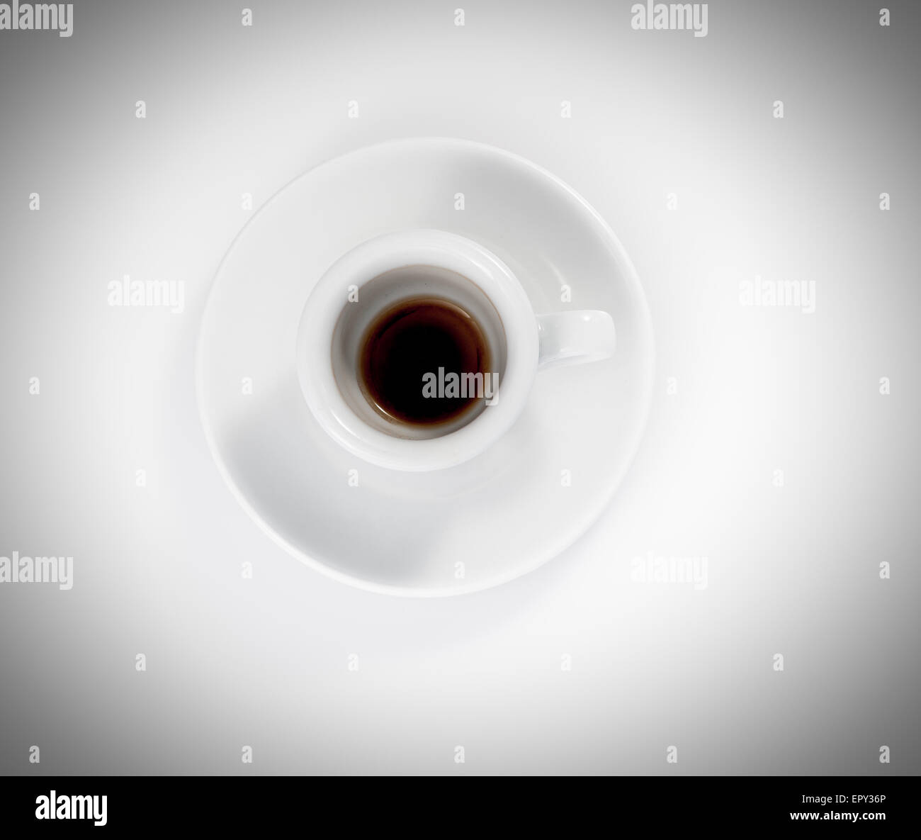 empty espresso cups isolated on a white background Stock Photo - Alamy