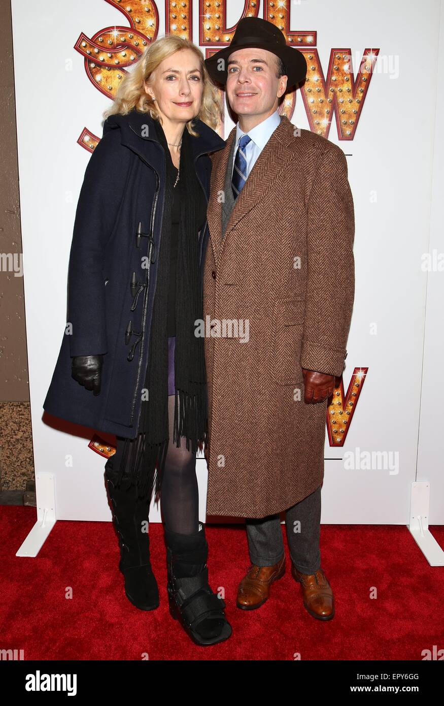 Opening night of Broadway's Side Show at the St. James Theatre ...