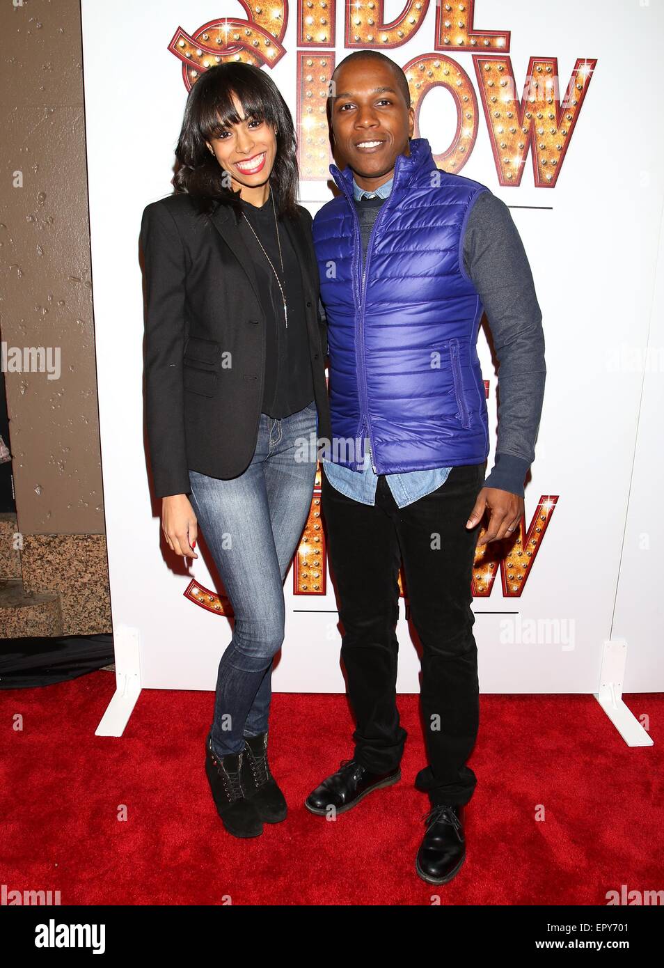 Opening night of Broadway's Side Show at the St. James Theatre ...