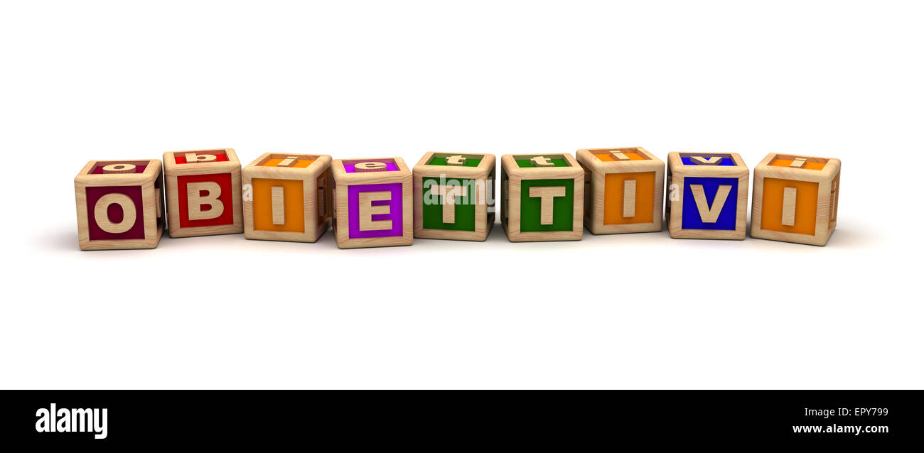 Objectives text Cut Out Stock Images & Pictures - Alamy