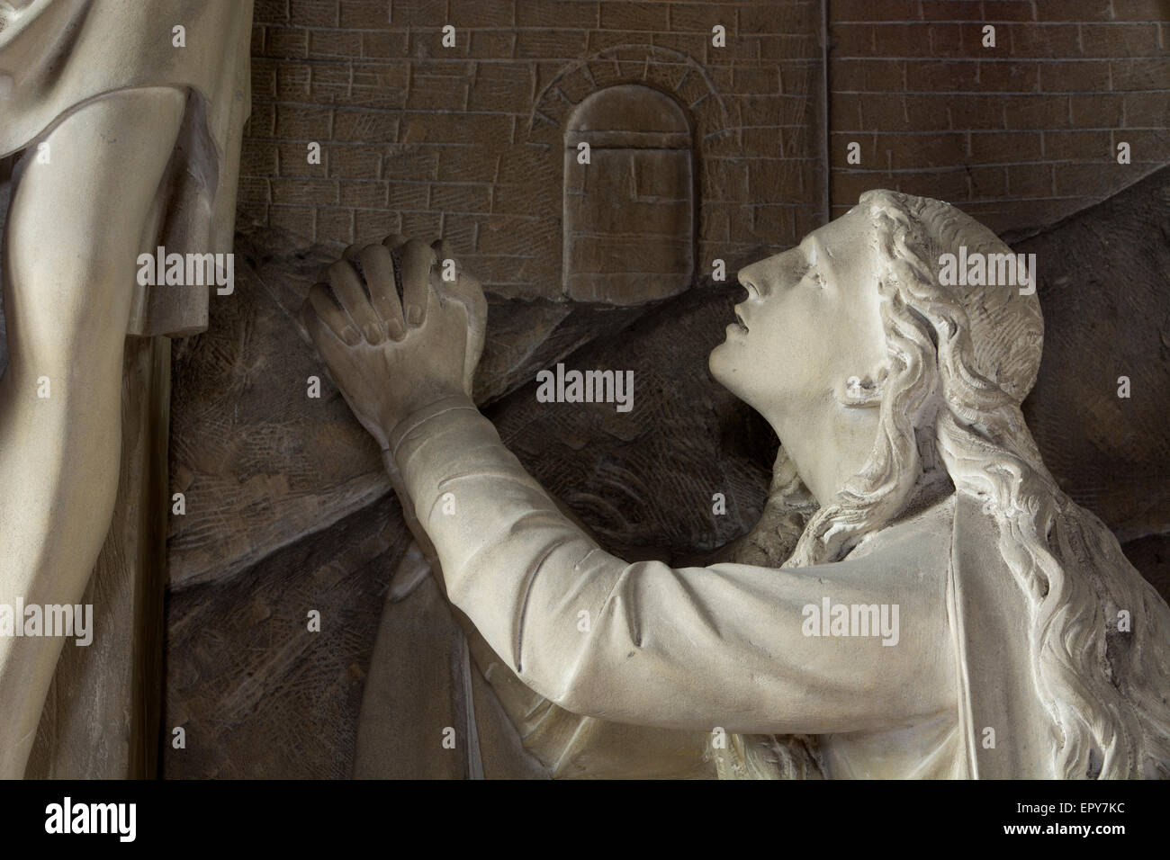 Carved reredos detail, St. Philip and St. James Church, Hallow ...