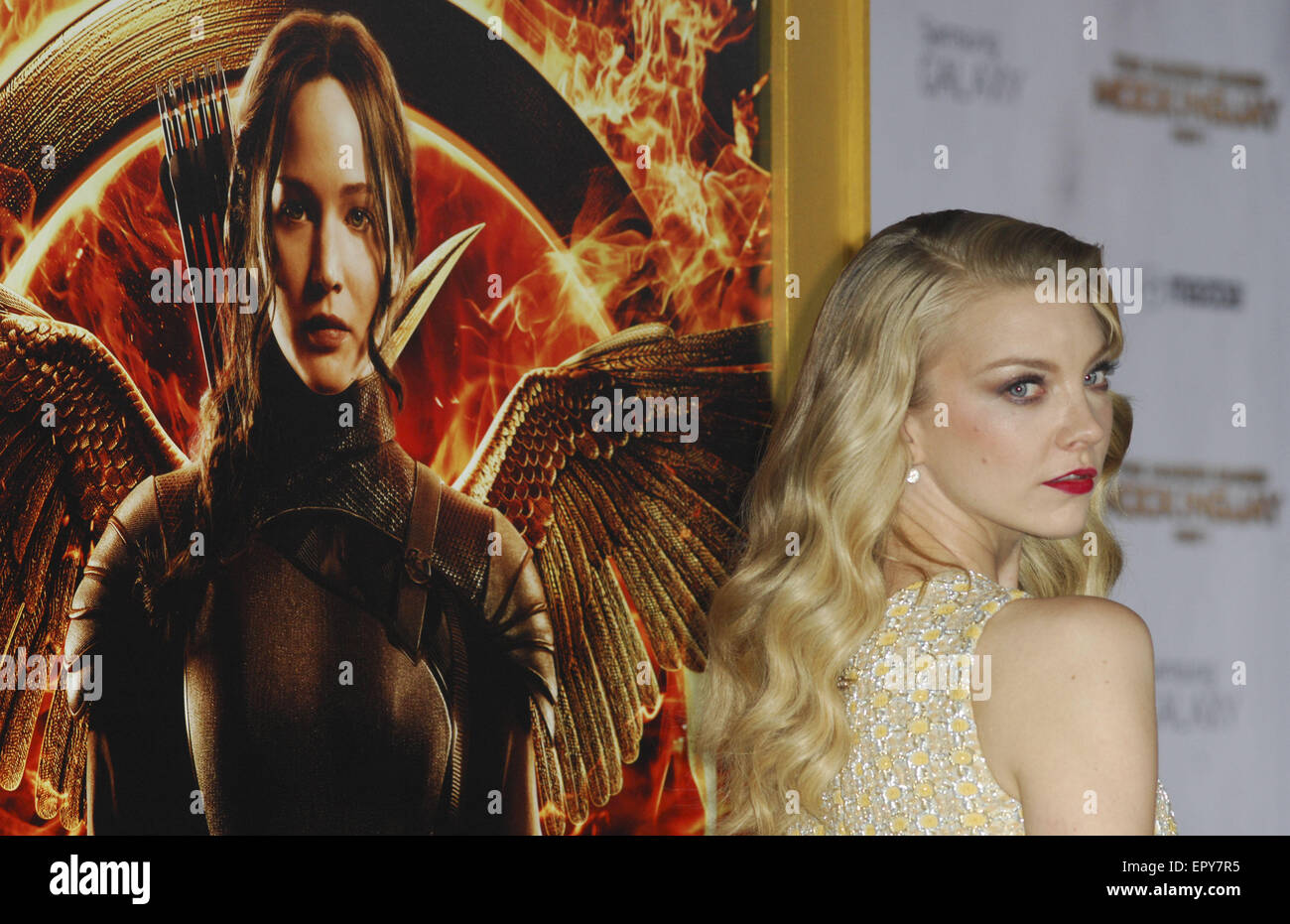 Premiere of The Hunger Games Mockingjay Part One Featuring: Natalie ...