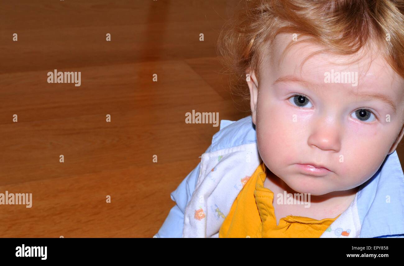 Portrait of an autist child in monochrome Stock Photo - Alamy
