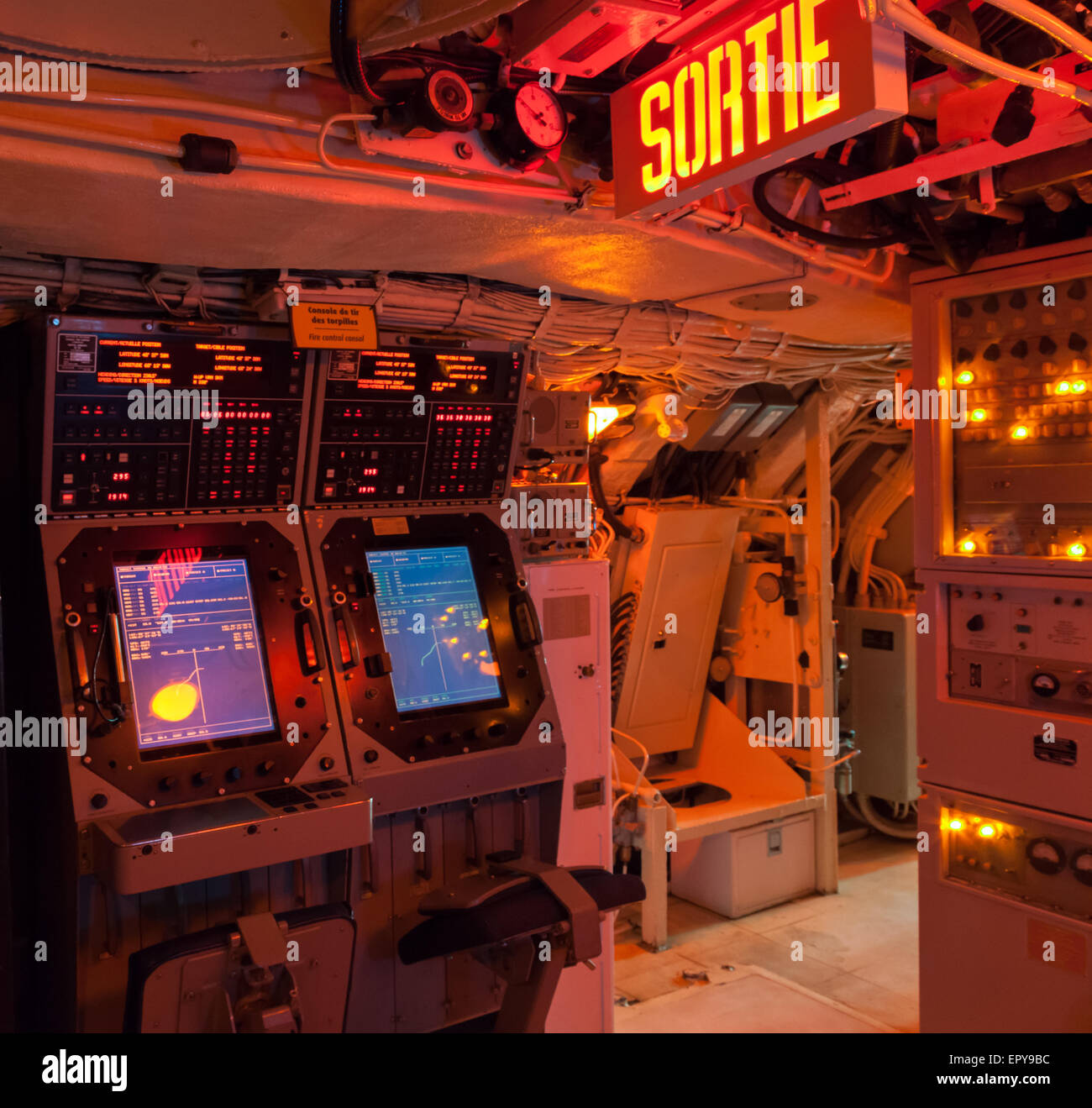 Control room of a submarine hi-res stock photography and images - Alamy