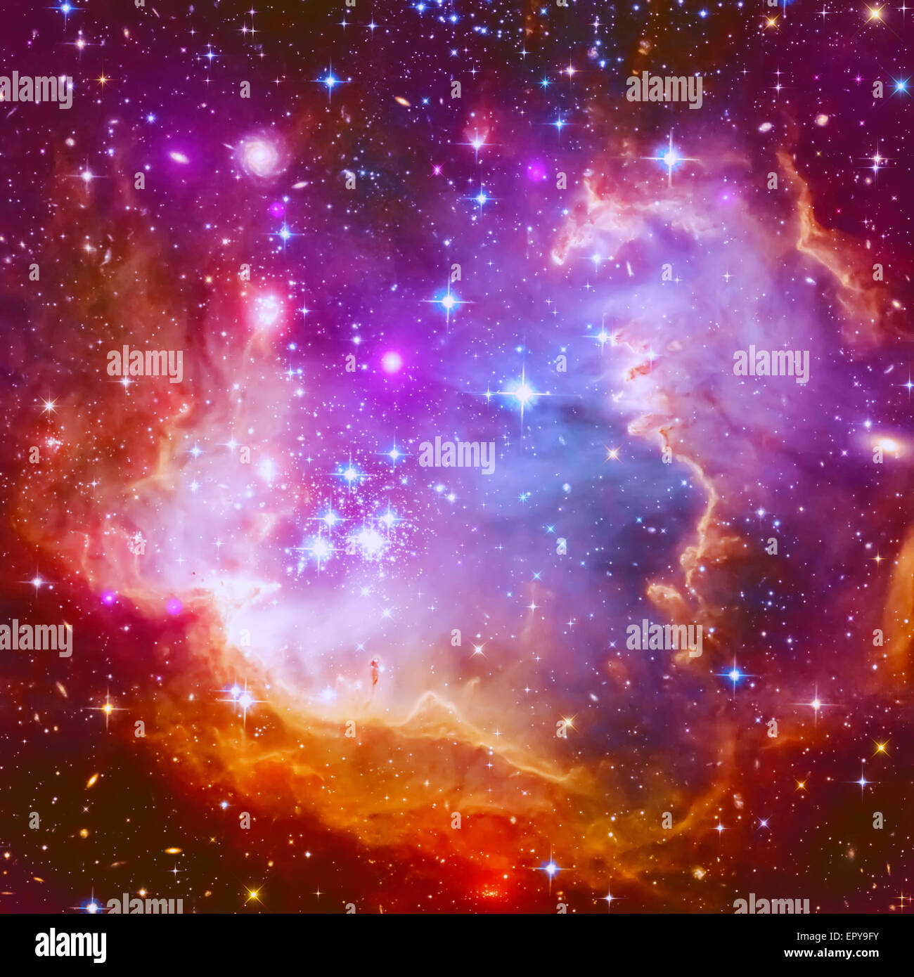Abstract illustration with a beautiful star space nebula Stock Photo ...