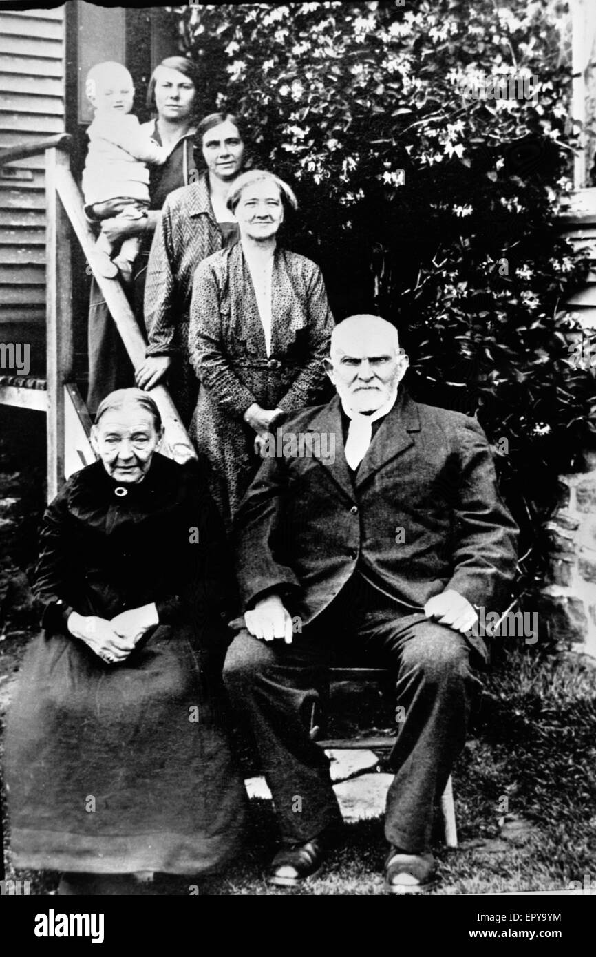 a family portrait of five generations of Falkland Islanders,The ...