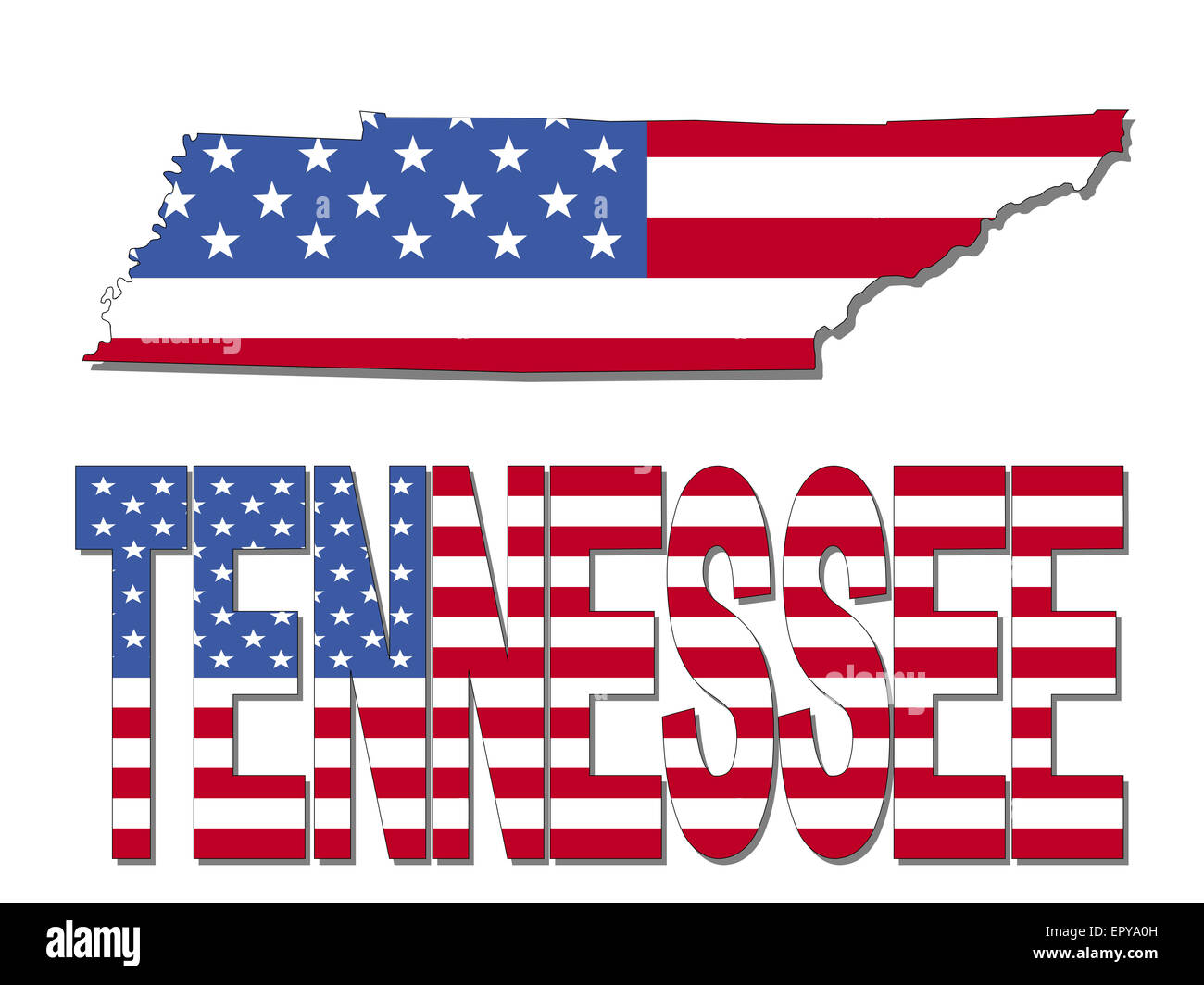 Tennessee map hi-res stock photography and images - Alamy