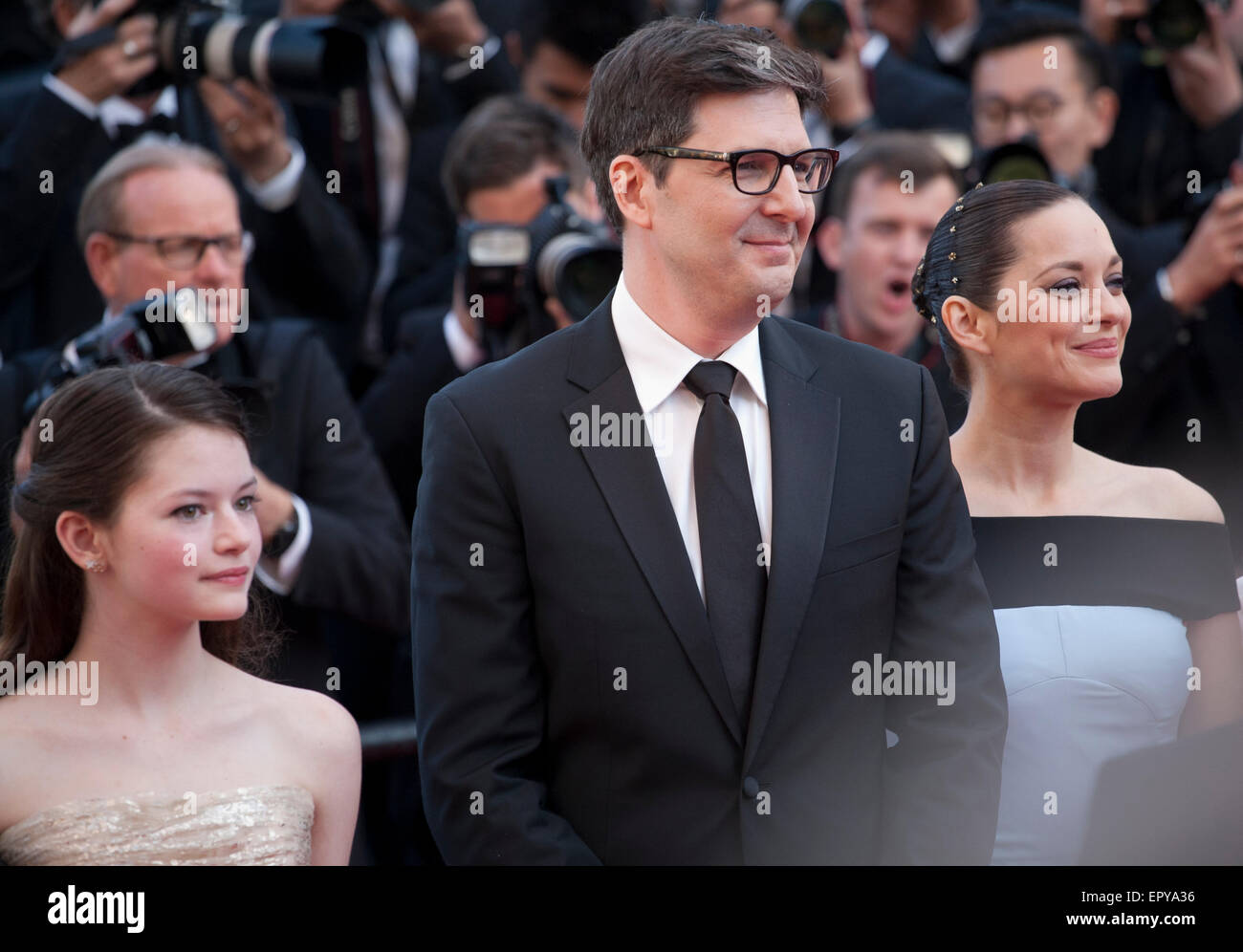 Actress Mackenzie Foy, Director Mark Osborne and actress Marion ...