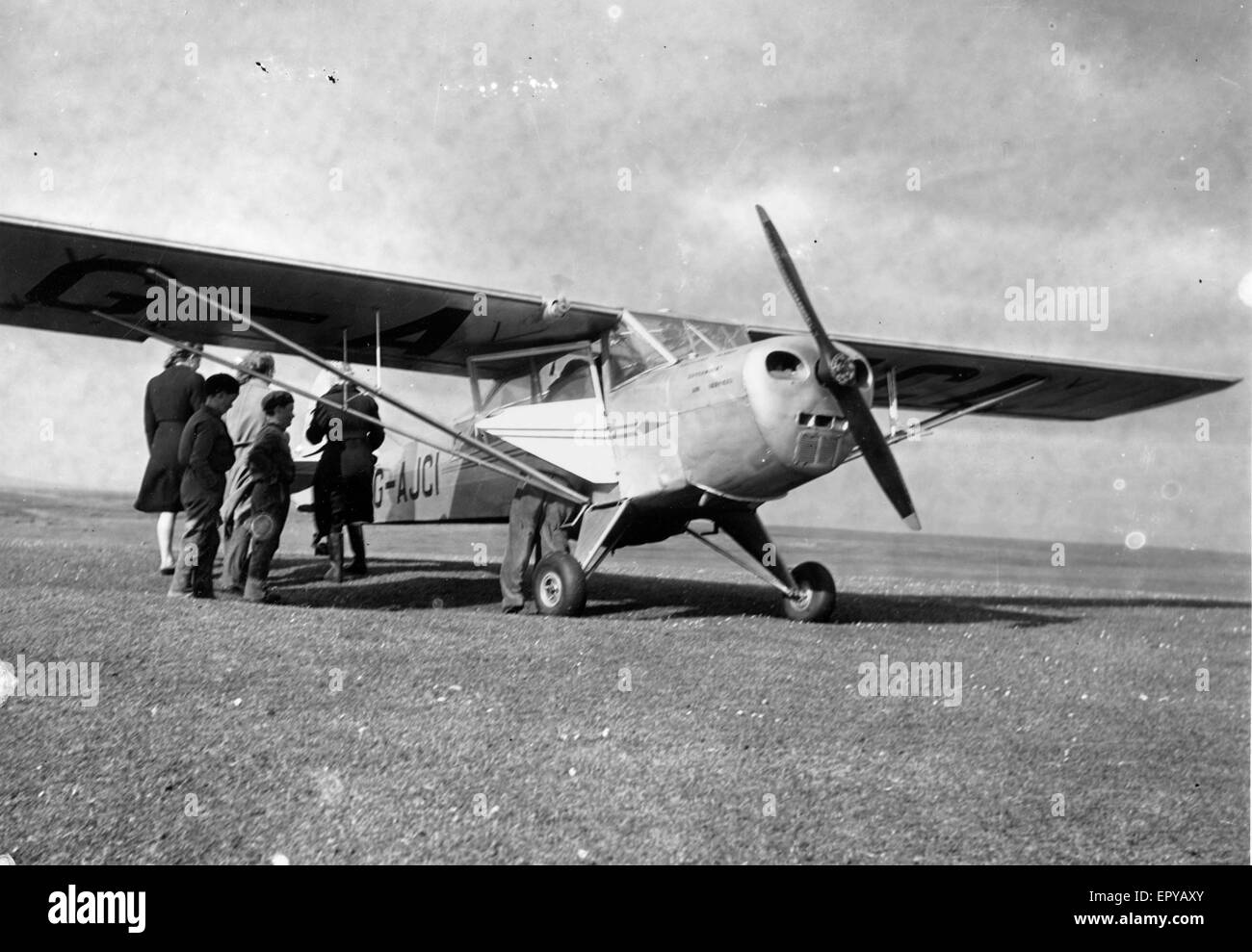 An Auster light aircraft used by the Falkland Islands Government Air ...