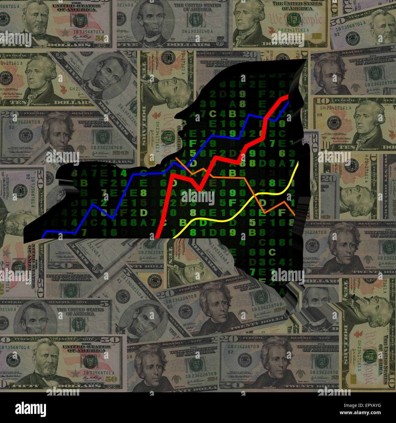 New york wealth map hi-res stock photography and images - Alamy