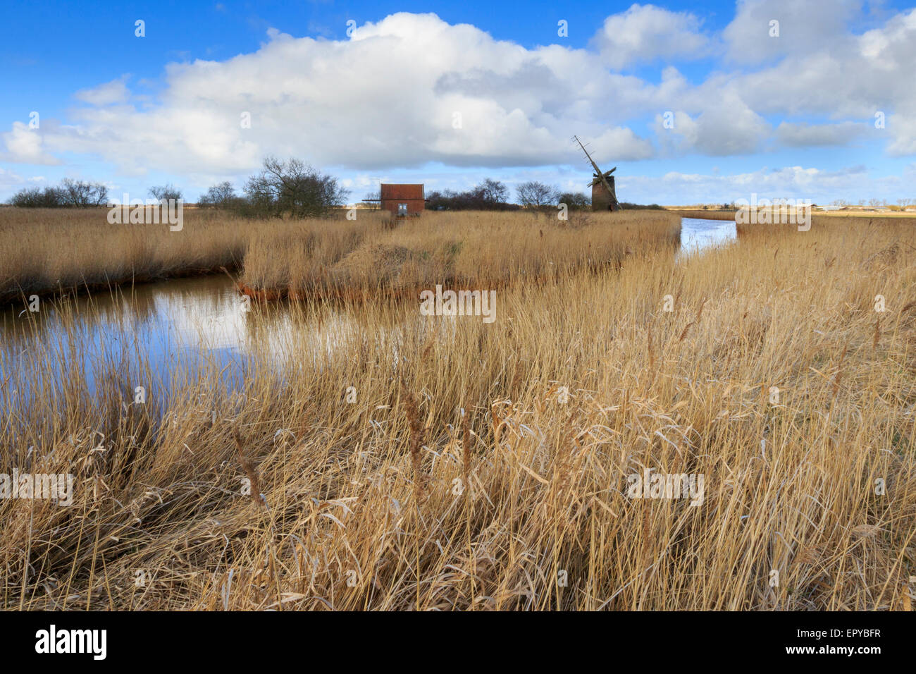 Brograve mill windpump on the Norfolk Broads Stock Photo - Alamy