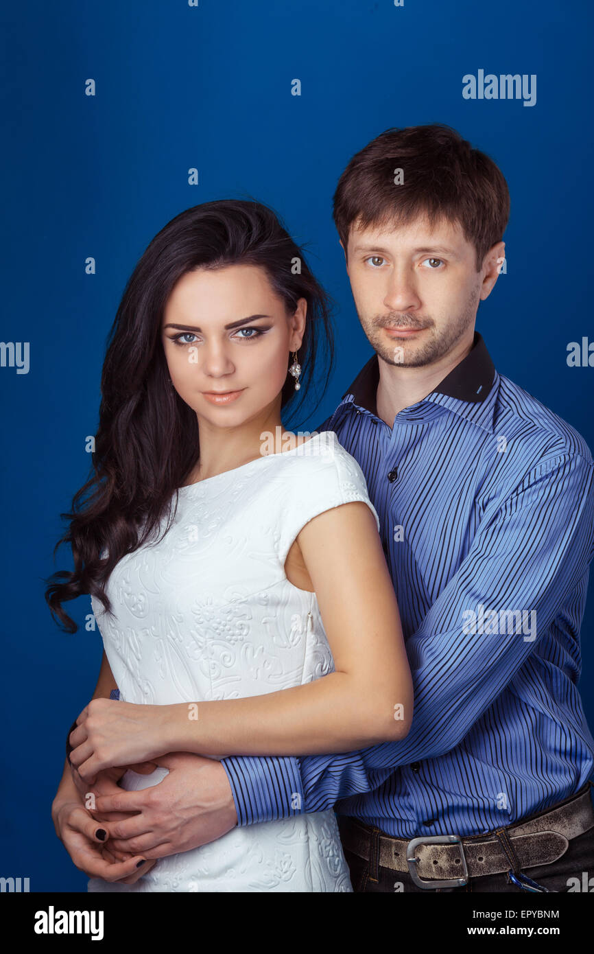 Married couple in studio Stock Photo - Alamy
