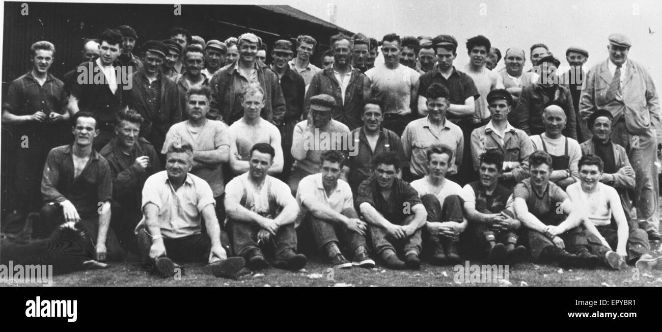 a sheep shearing gang at Goose Green,The Falkland Islands (British ...