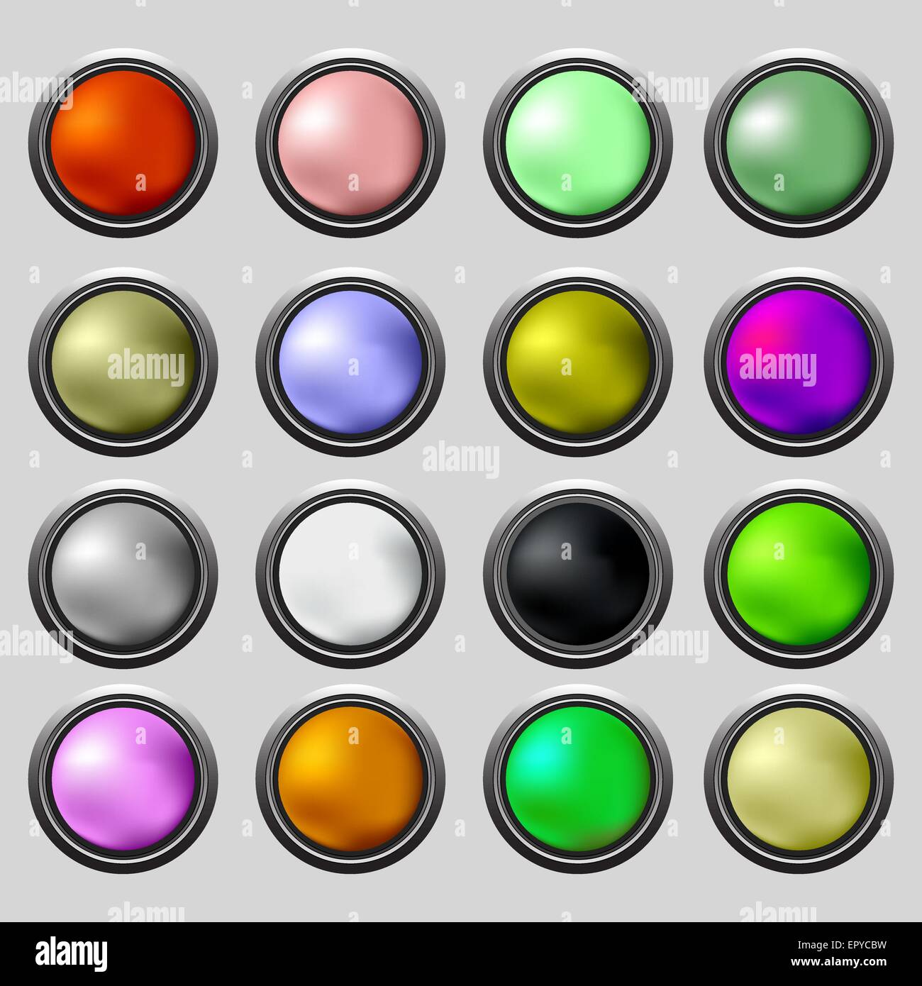 Spherical buttons Stock Vector Images - Alamy