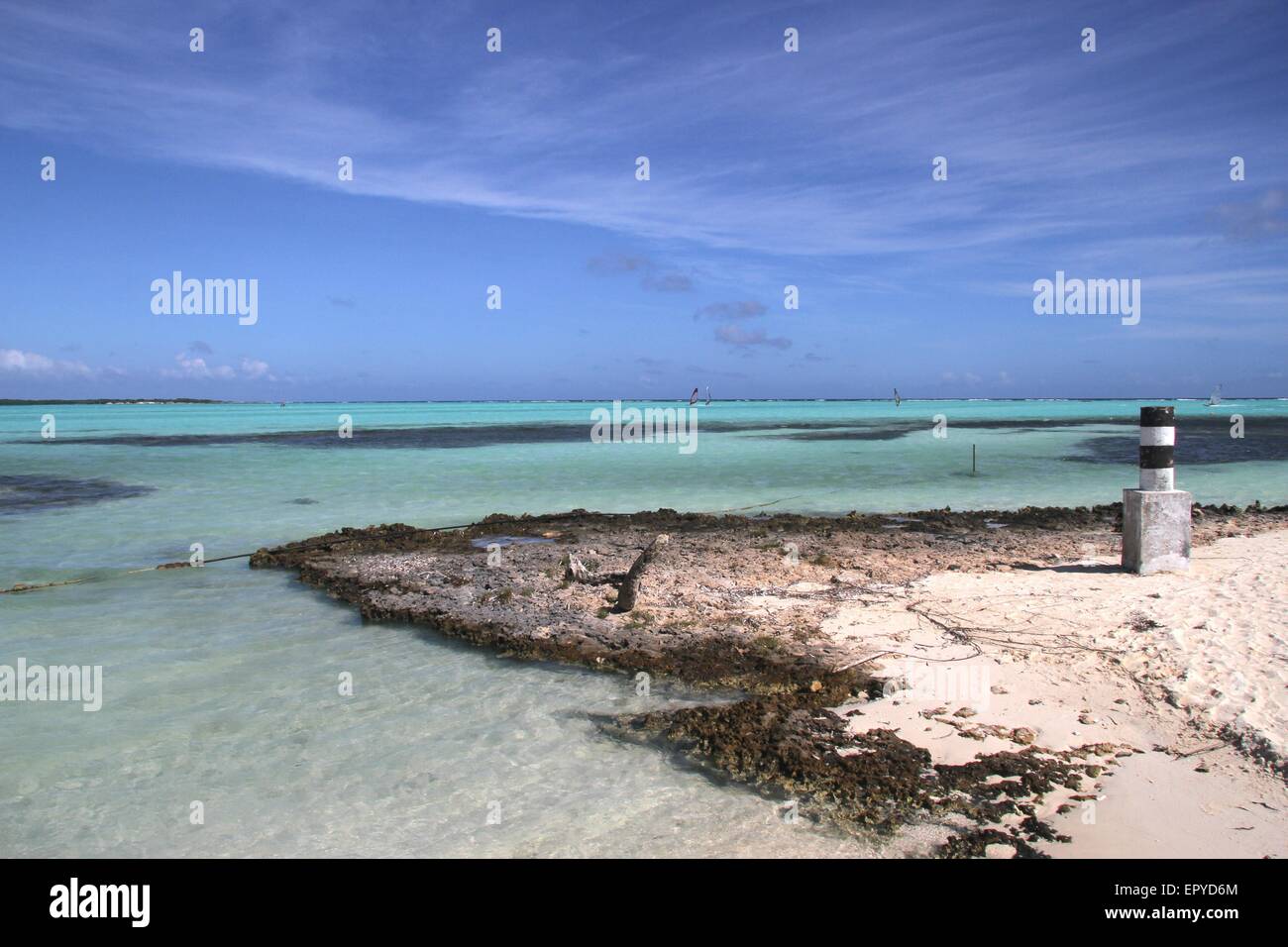 Lac Bay on the tropical island of Bonaire Stock Photo - Alamy