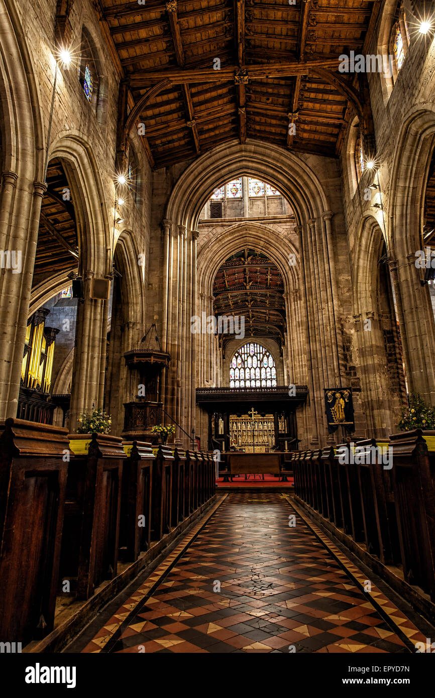 The altar of St Laurence's Church in Ludlow the old English Parish ...