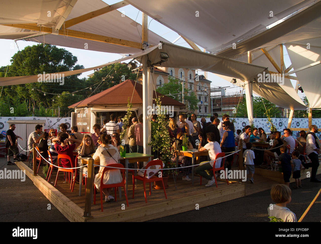 organic artisan food market in Navigli Milan Italy Stock Photo - Alamy