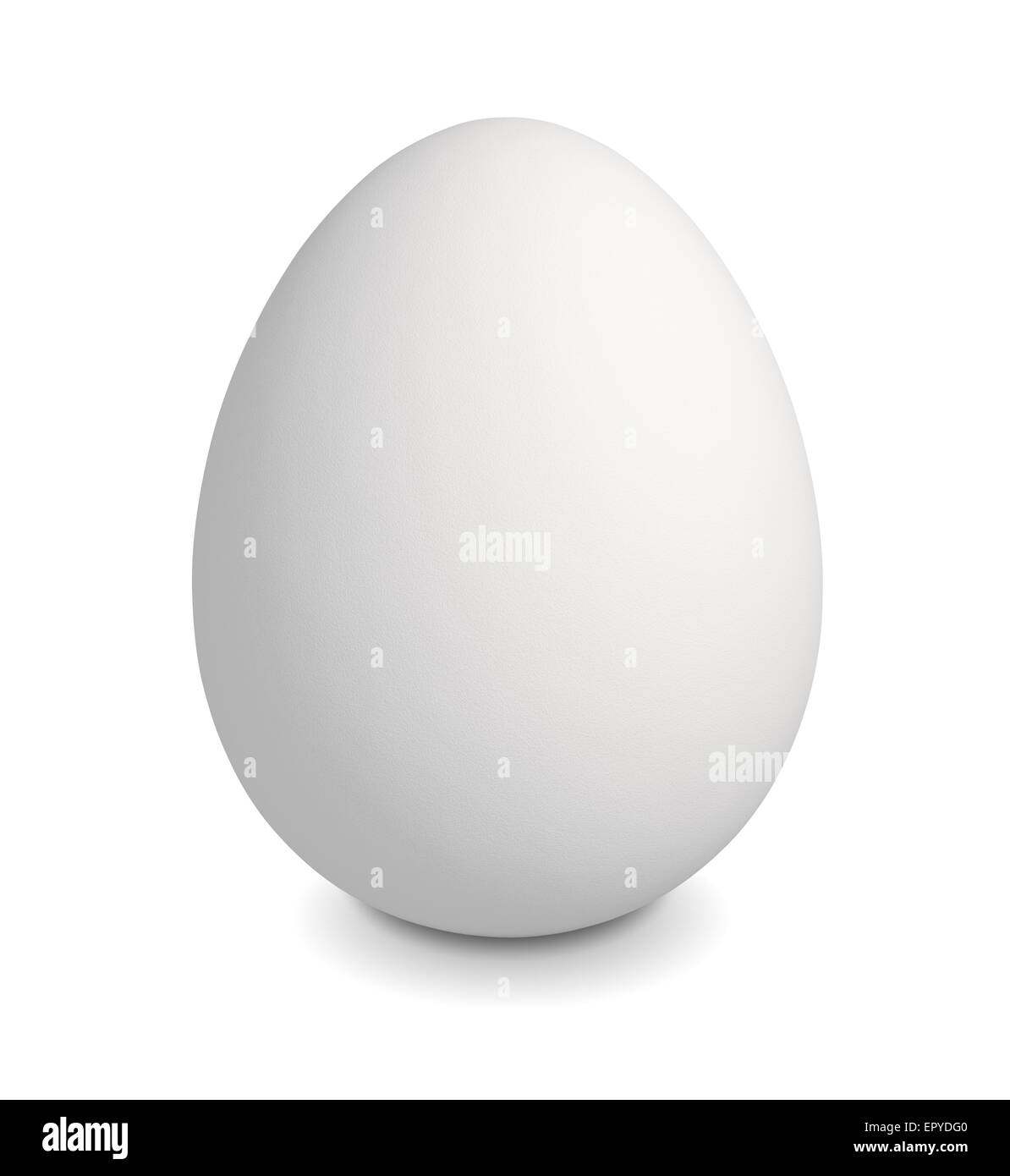 Close up of white egg, isolated on white background with clipping path ...