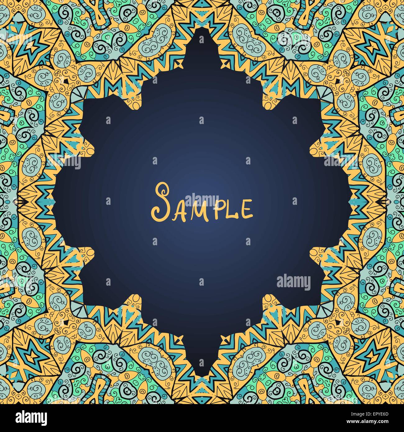 Frame for text in arabian style Stock Vector Image & Art - Alamy