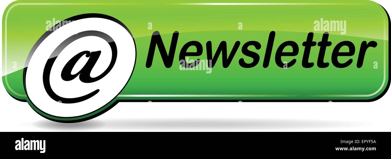 illustration of newsletter green design web button Stock Vector Image ...