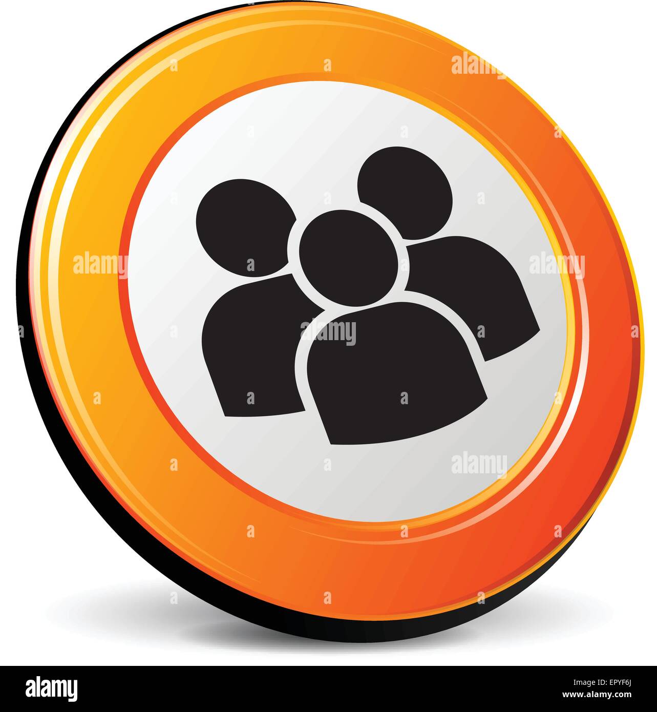 Logo team group design hi-res stock photography and images - Alamy