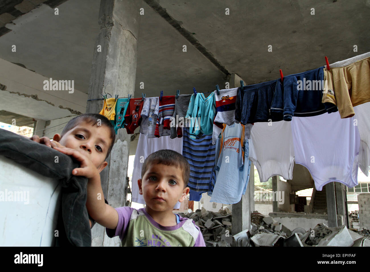 Rafah, Gaza Strip, Palestinian Territory. 23rd May, 2015. Palestinian ...