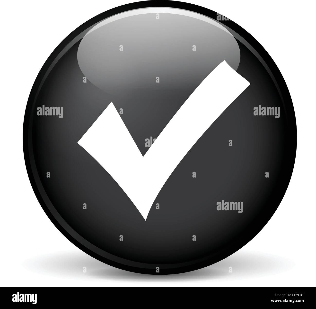 Black checkmark hi-res stock photography and images - Alamy