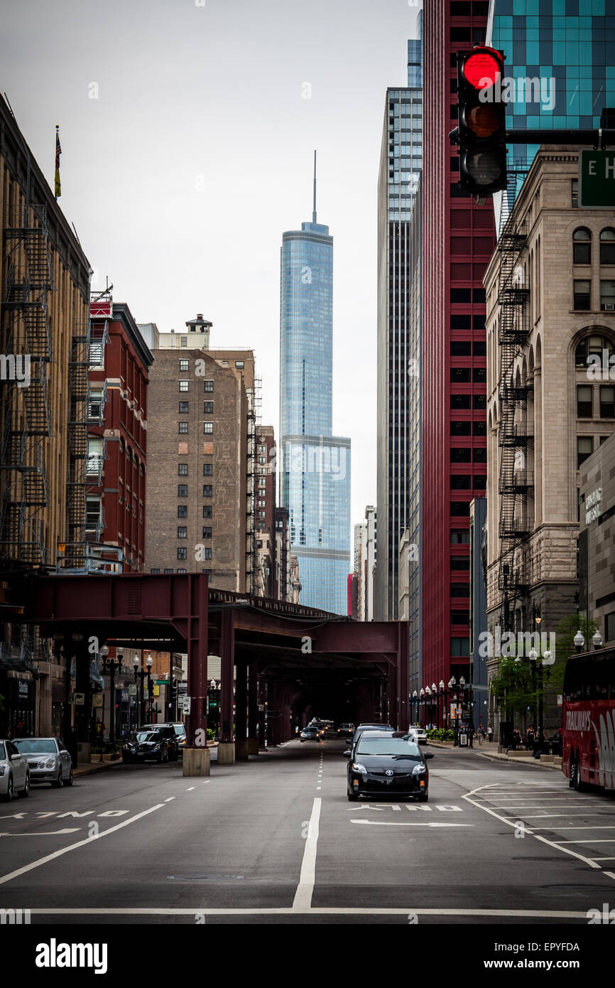 Street in Chicago Stock Photo - Alamy