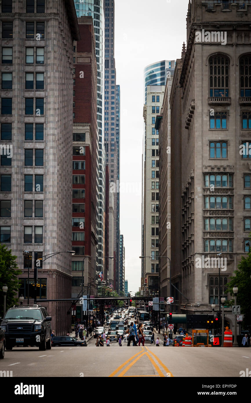 Washington Street in Chicago Stock Photo - Alamy