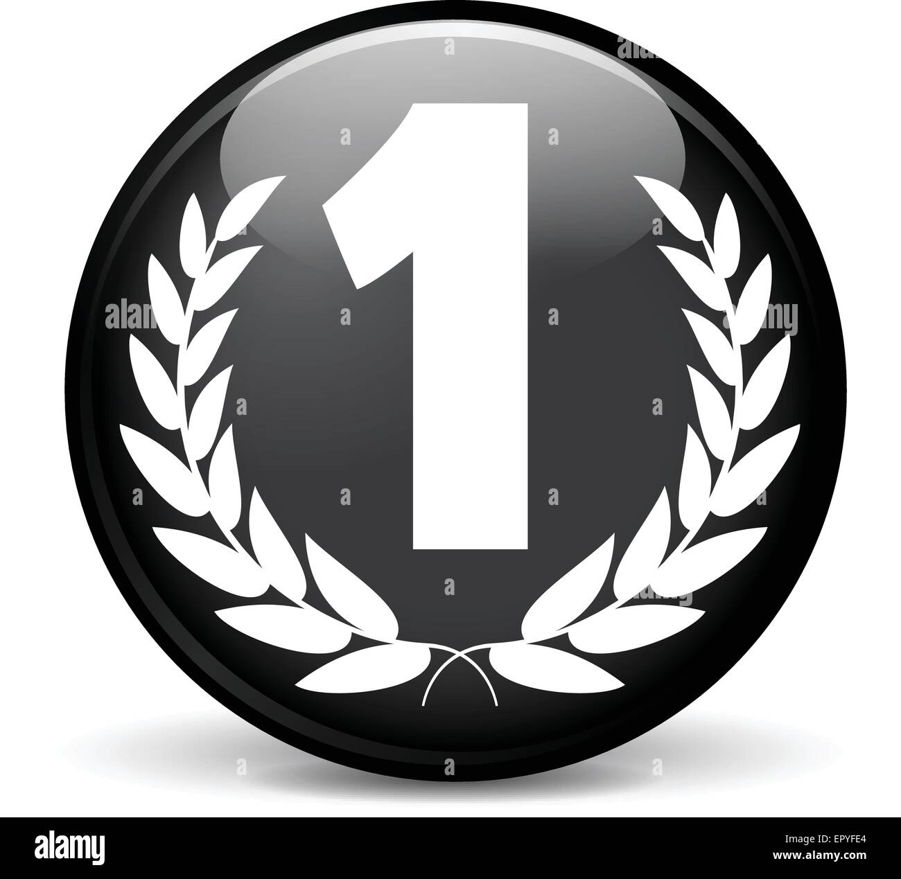 Number one icon Stock Vector Images - Alamy