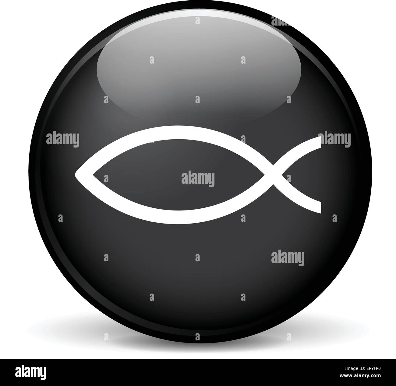 Illustration of jesus modern design black sphere icon Stock Vector ...