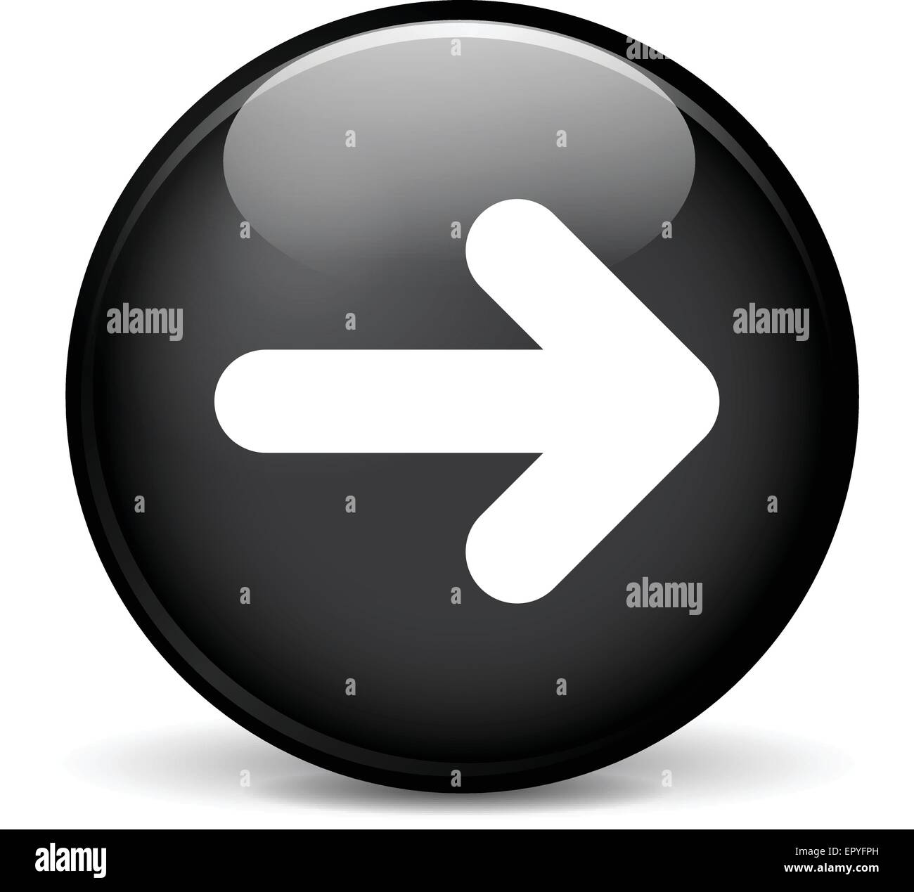 Arrow right icon hi-res stock photography and images - Alamy