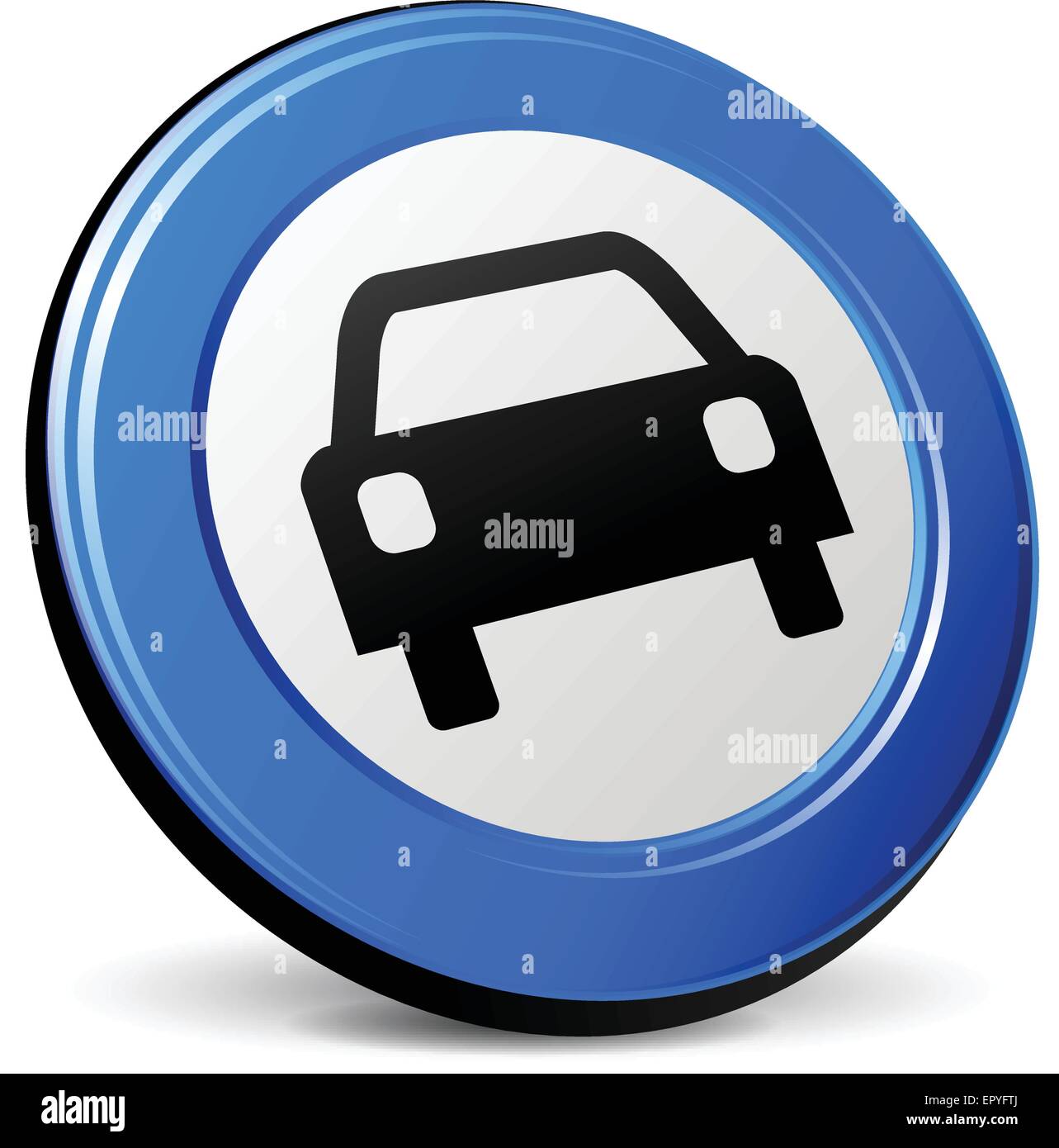 3d car icon hi-res stock photography and images - Alamy