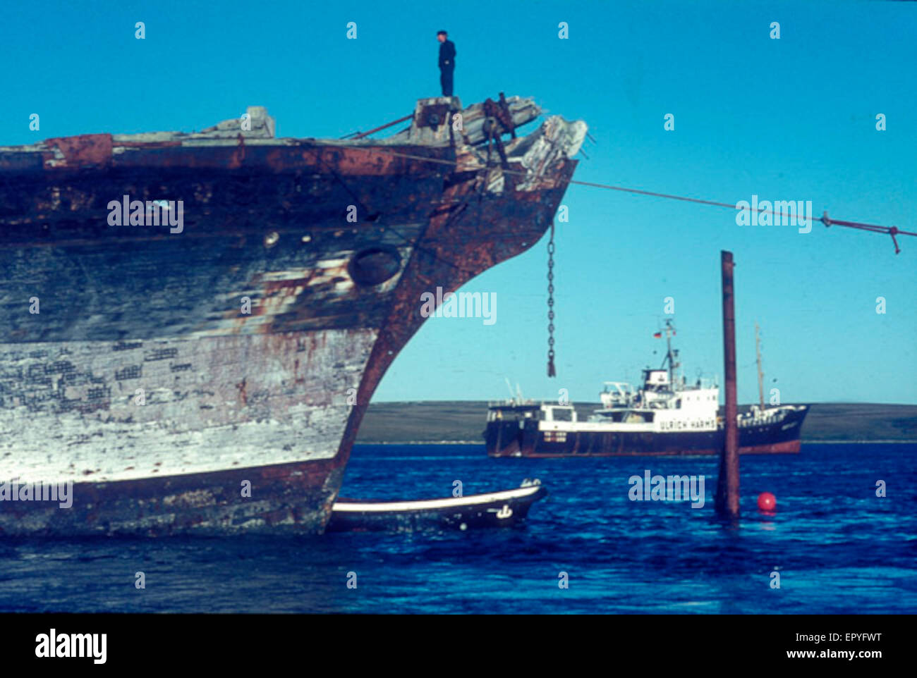 the wreck of SS Great Britain,The Falkland Islands (British Overseas ...