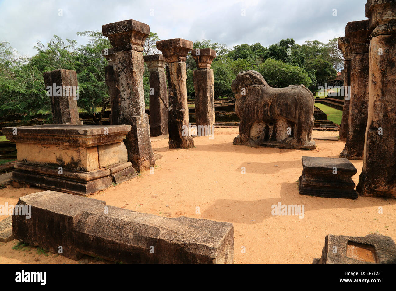 Council Chamber, Island Park, UNESCO World Heritage Site, the ancient ...