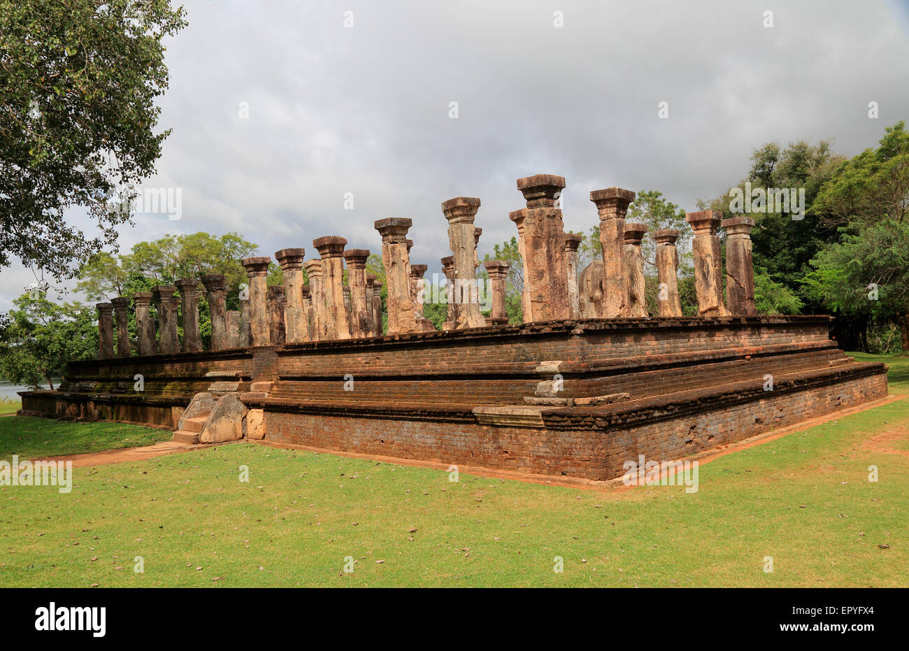 Council Chamber, Island Park, UNESCO World Heritage Site, the ancient ...