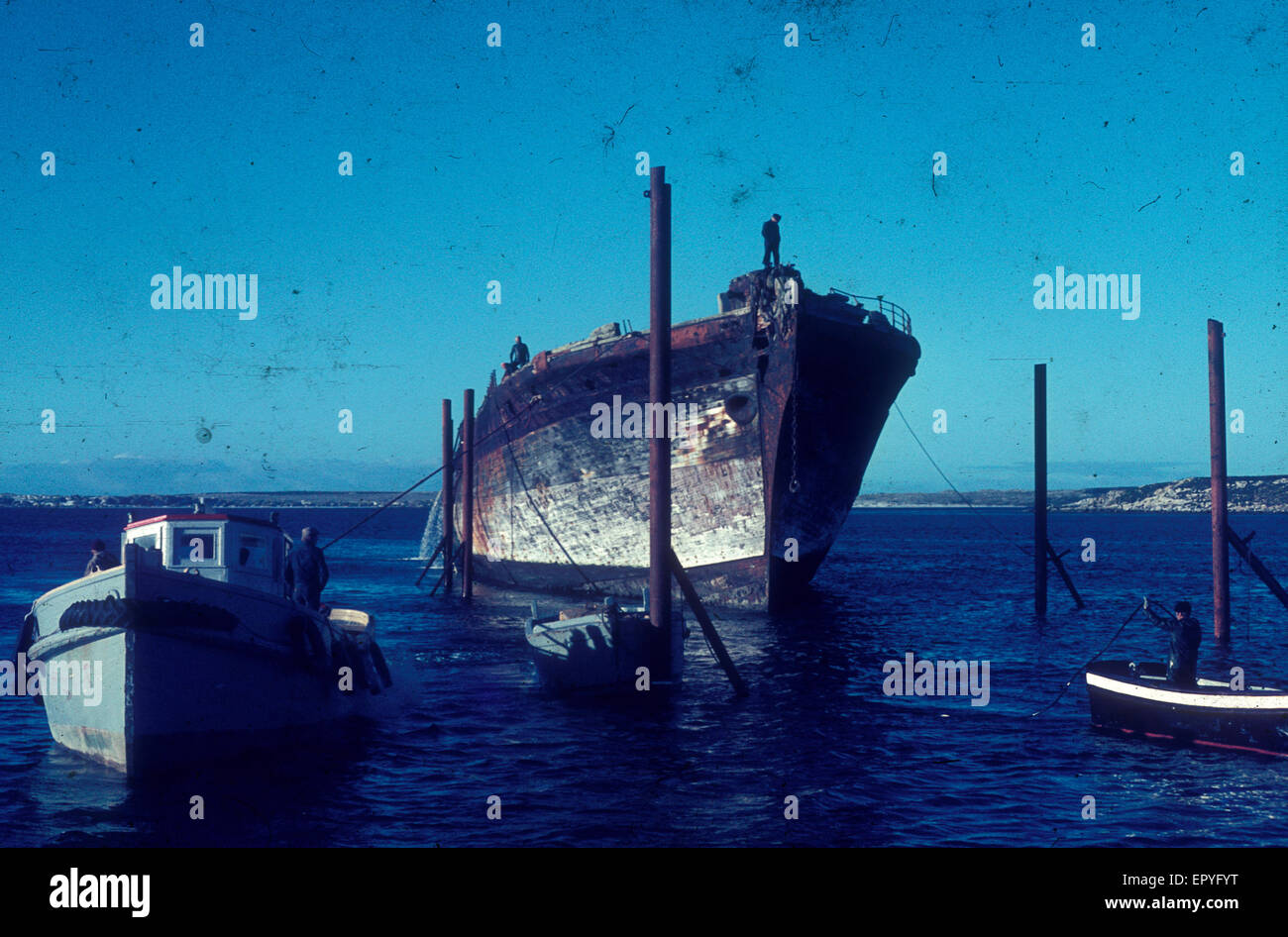 the wreck of SS Great Britain,The Falkland Islands (British Overseas ...