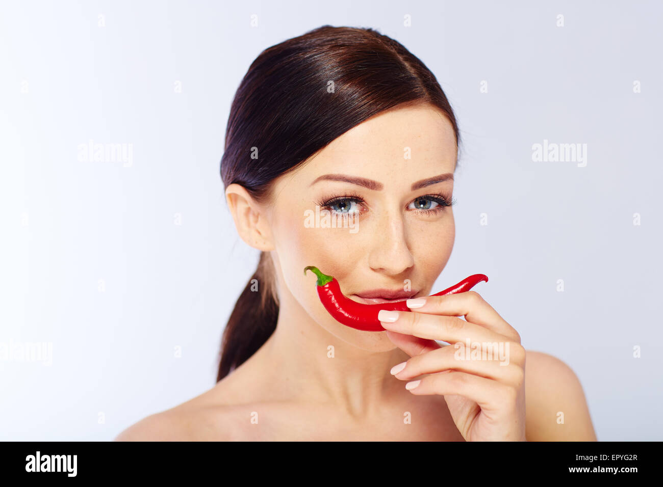 Chillies face hi-res stock photography and images - Alamy