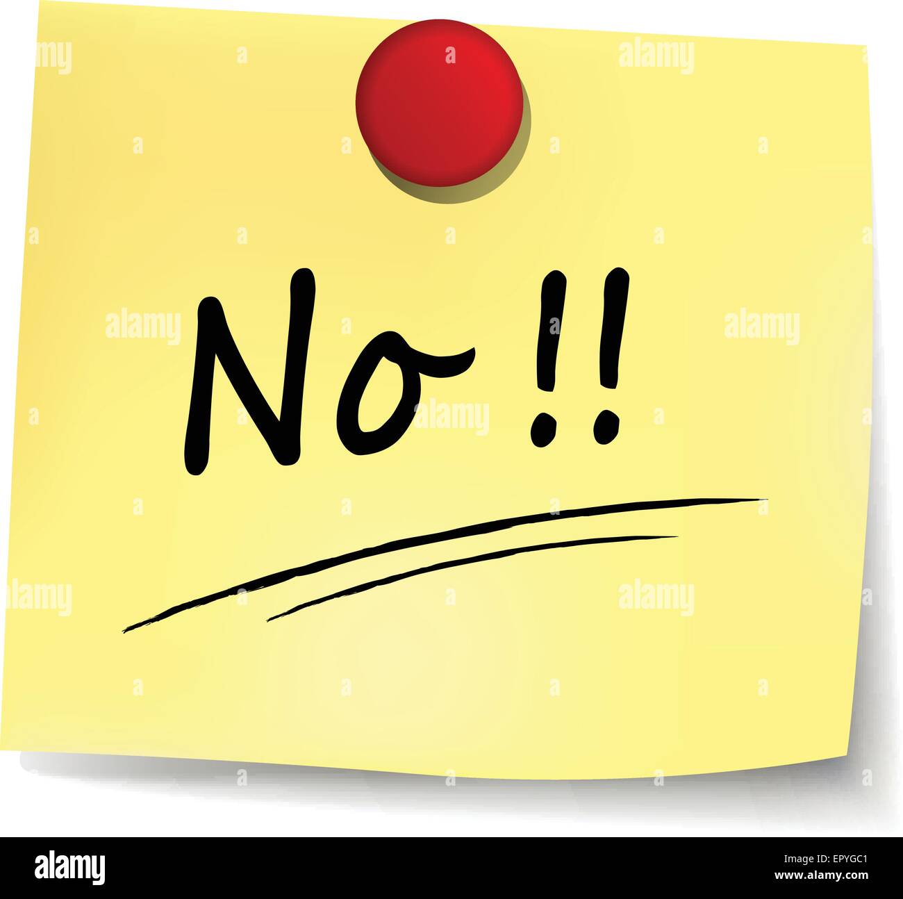 Yellow sticky note Stock Vector Images - Alamy