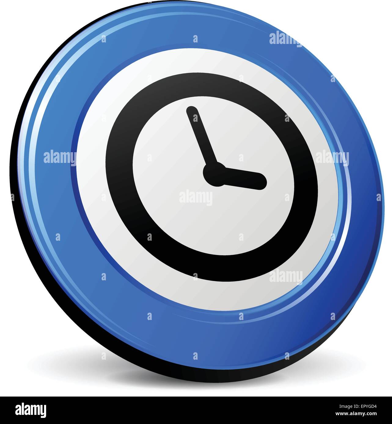 3d clock icon hi-res stock photography and images - Alamy