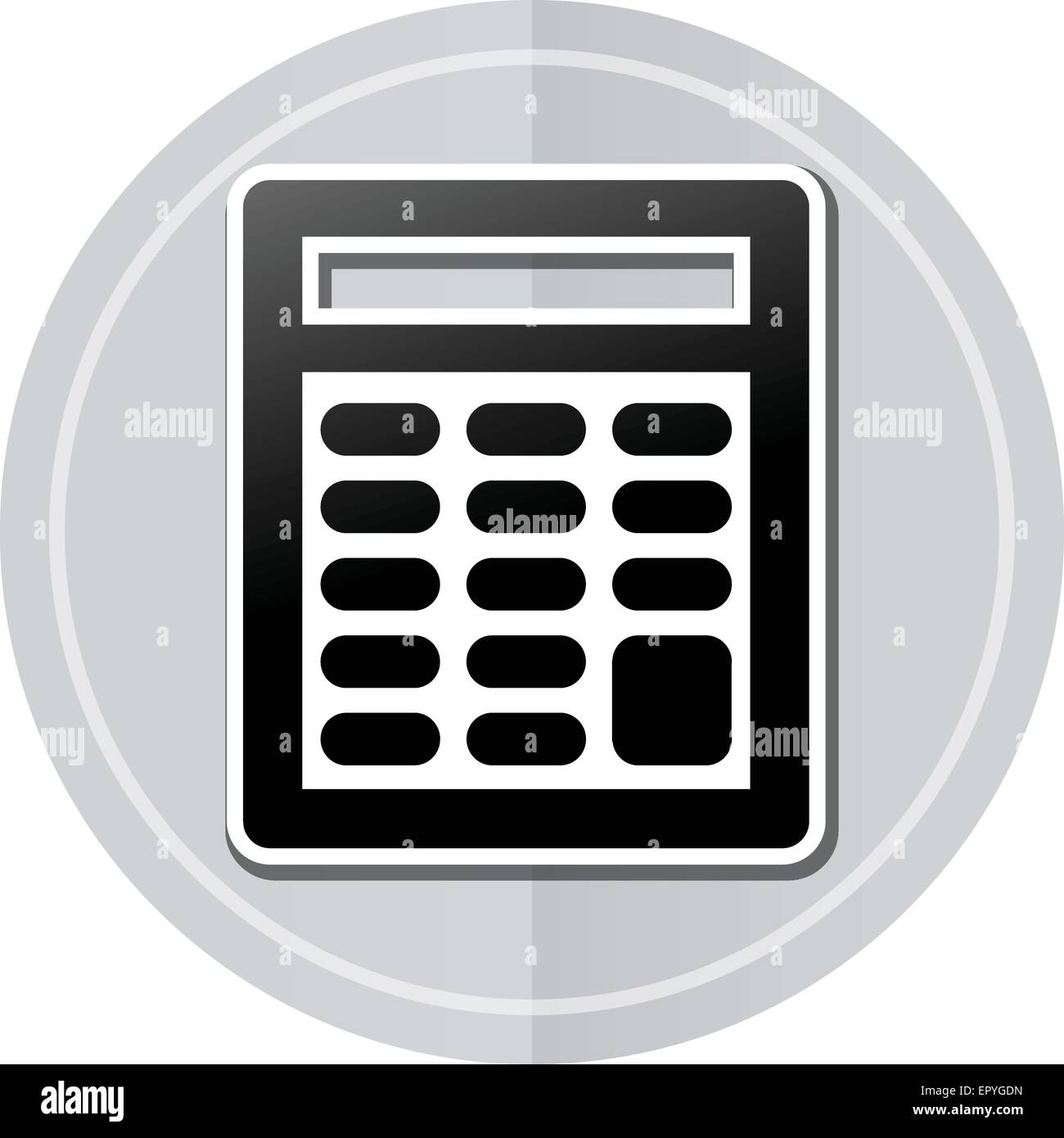 Calculator flat icon Stock Vector Images - Alamy