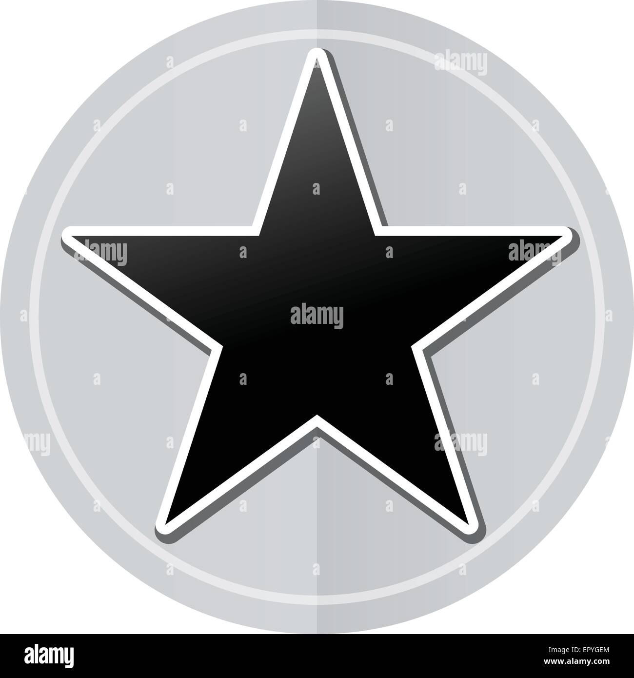 Illustration of star sticker icon simple design Stock Vector Image ...