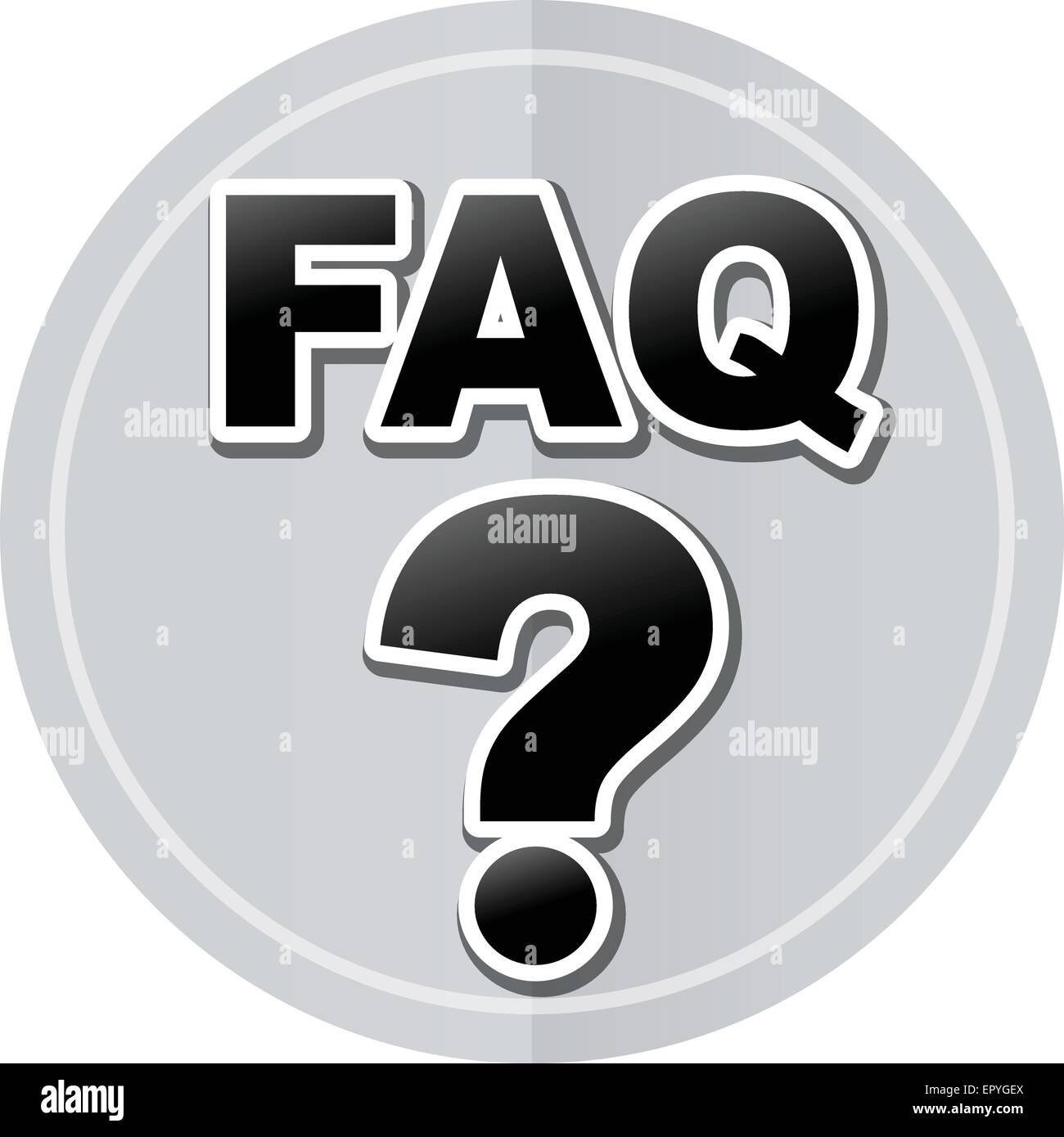 Faq illustration hi-res stock photography and images - Alamy