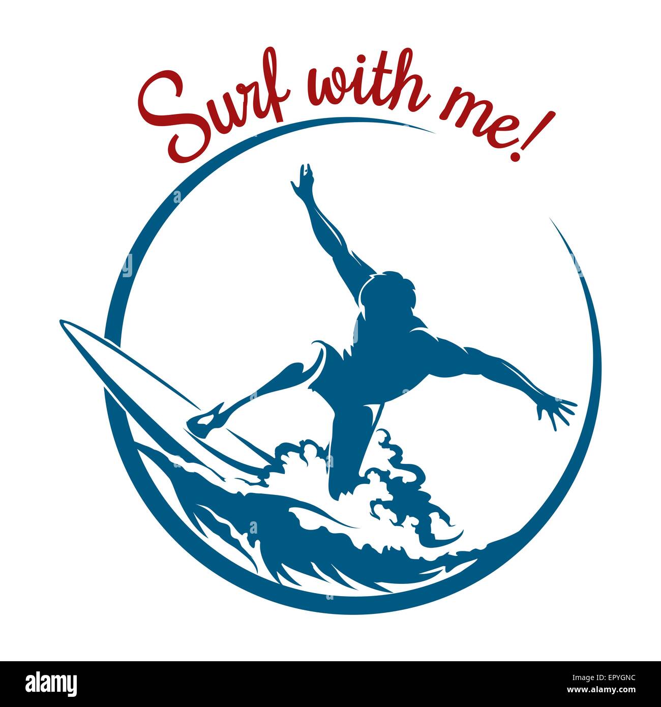 Surf beach indonesia Stock Vector Images - Alamy