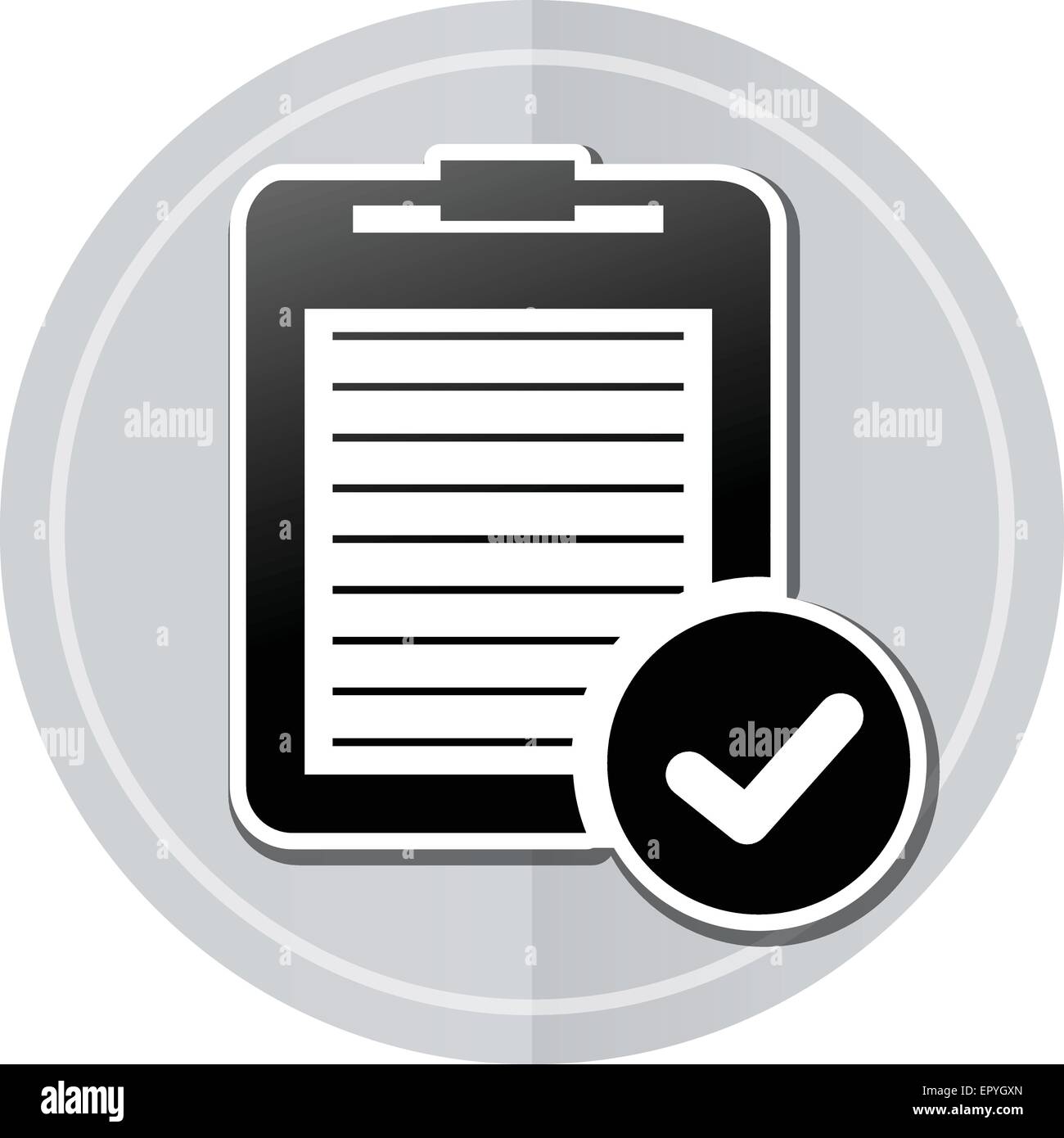 Illustration of report sticker icon simple design Stock Vector Image ...