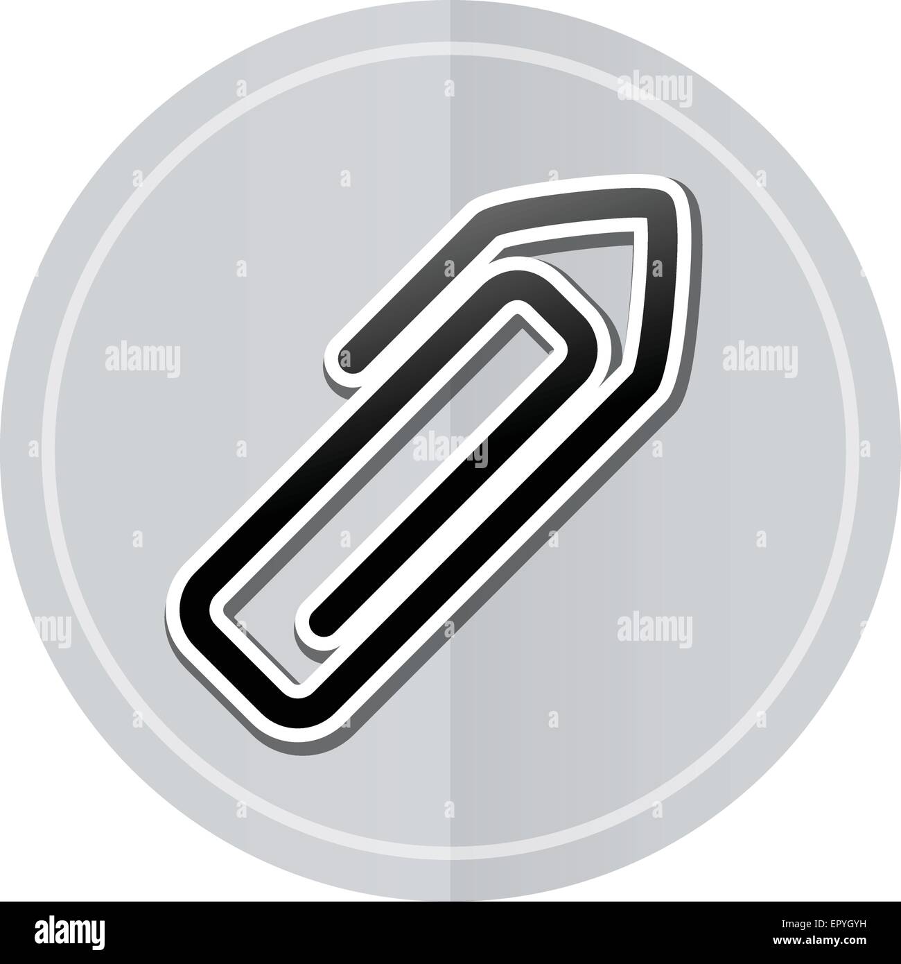 Illustration of paper clip sticker icon simple design Stock Vector ...