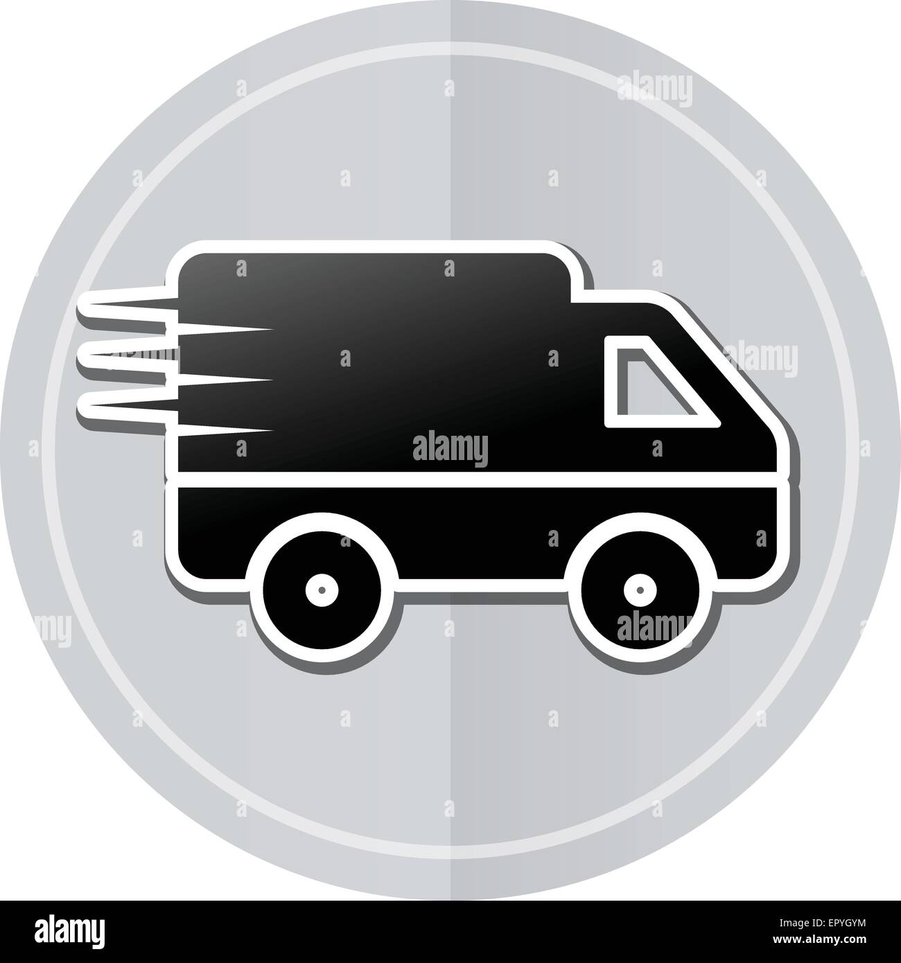 Illustration of van sticker icon simple design Stock Vector Image & Art ...